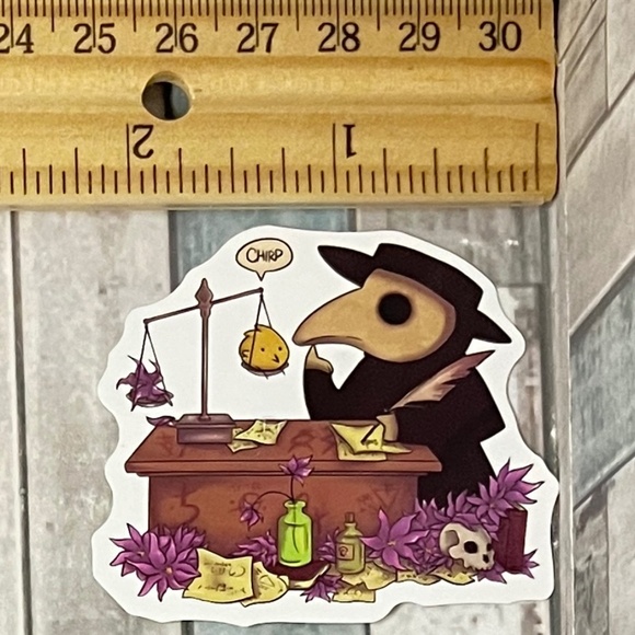 Office | 110 Plague Doctor Reusable Waterproof Vinyl Sticker Decal ...